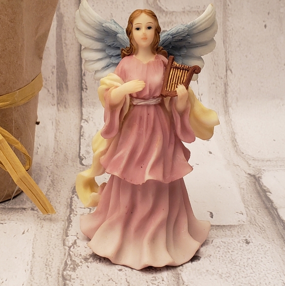 Montefori | Accents | Vtg Montefiore Angel With Harp | Poshmark